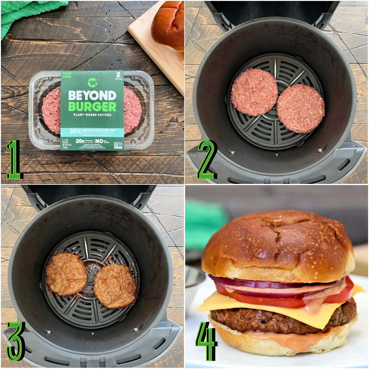 How to Cook a Beyond Burger in an Air Fryer: Quick & Easy - KitchenAbly